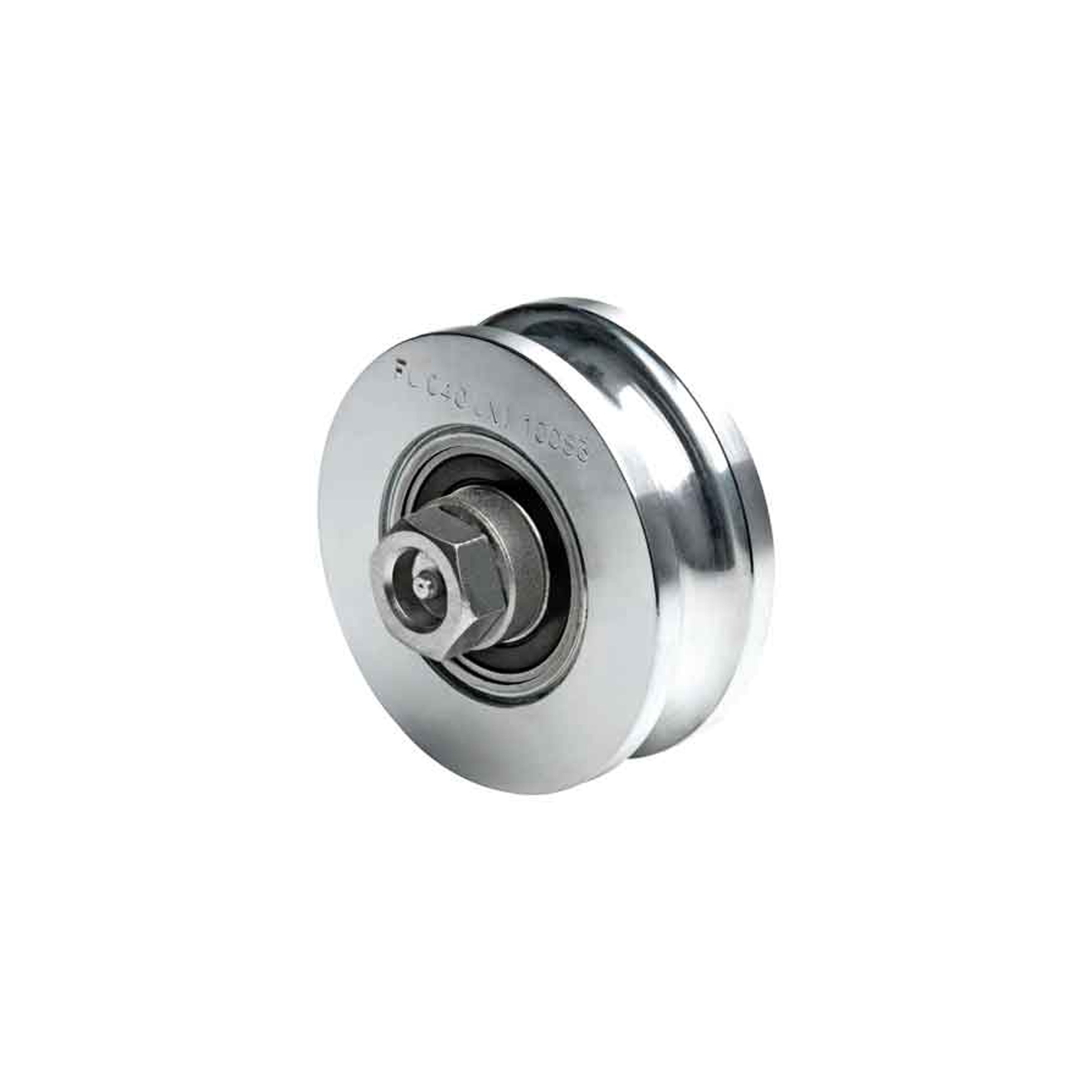 8" Round Profile Wheel, 2 Bearings, w/Grease Zerk, 1-1/2" (38mm) wide ...